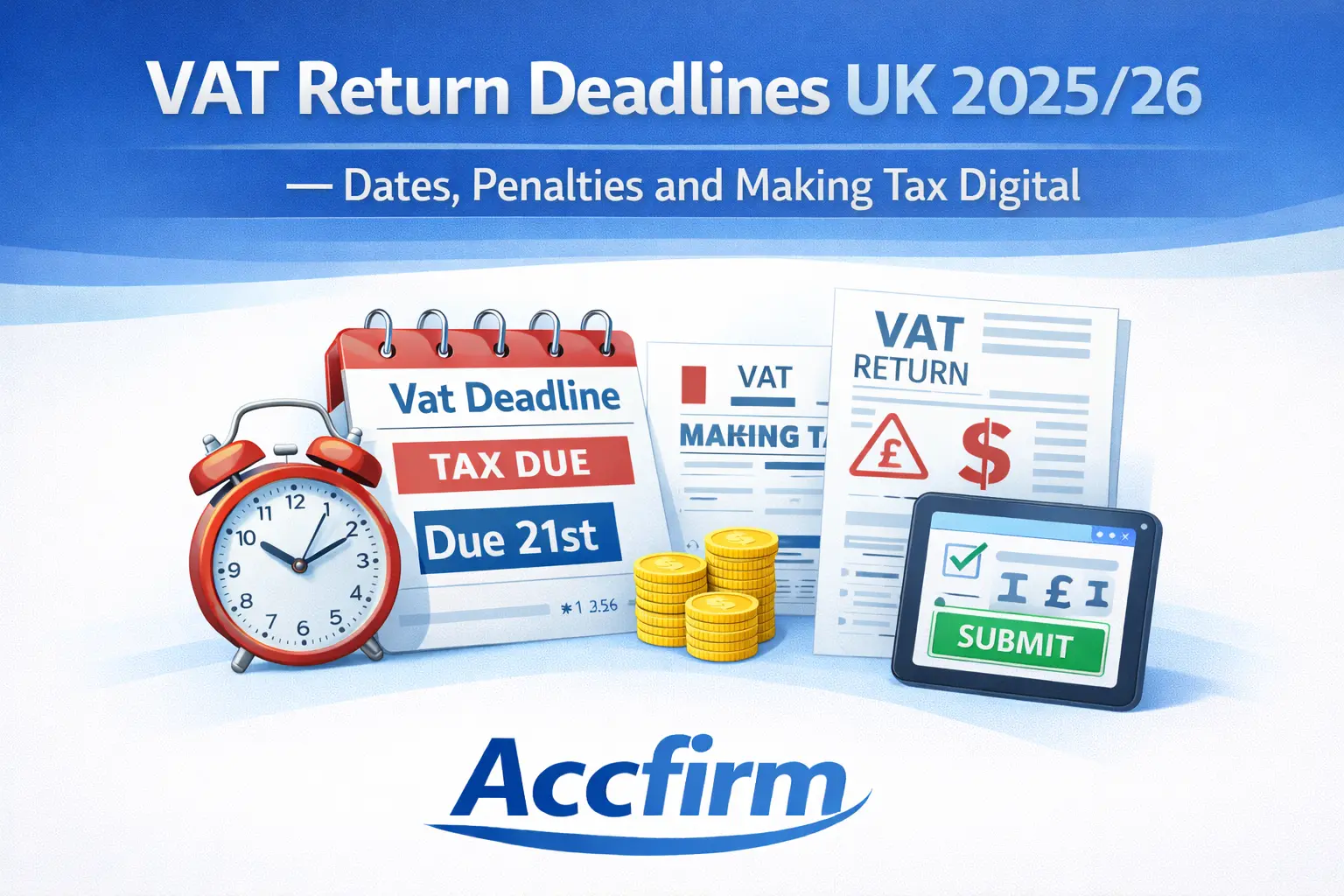 VAT Return Deadlines UK 2025/26 — Dates, Penalties & MTD Rules